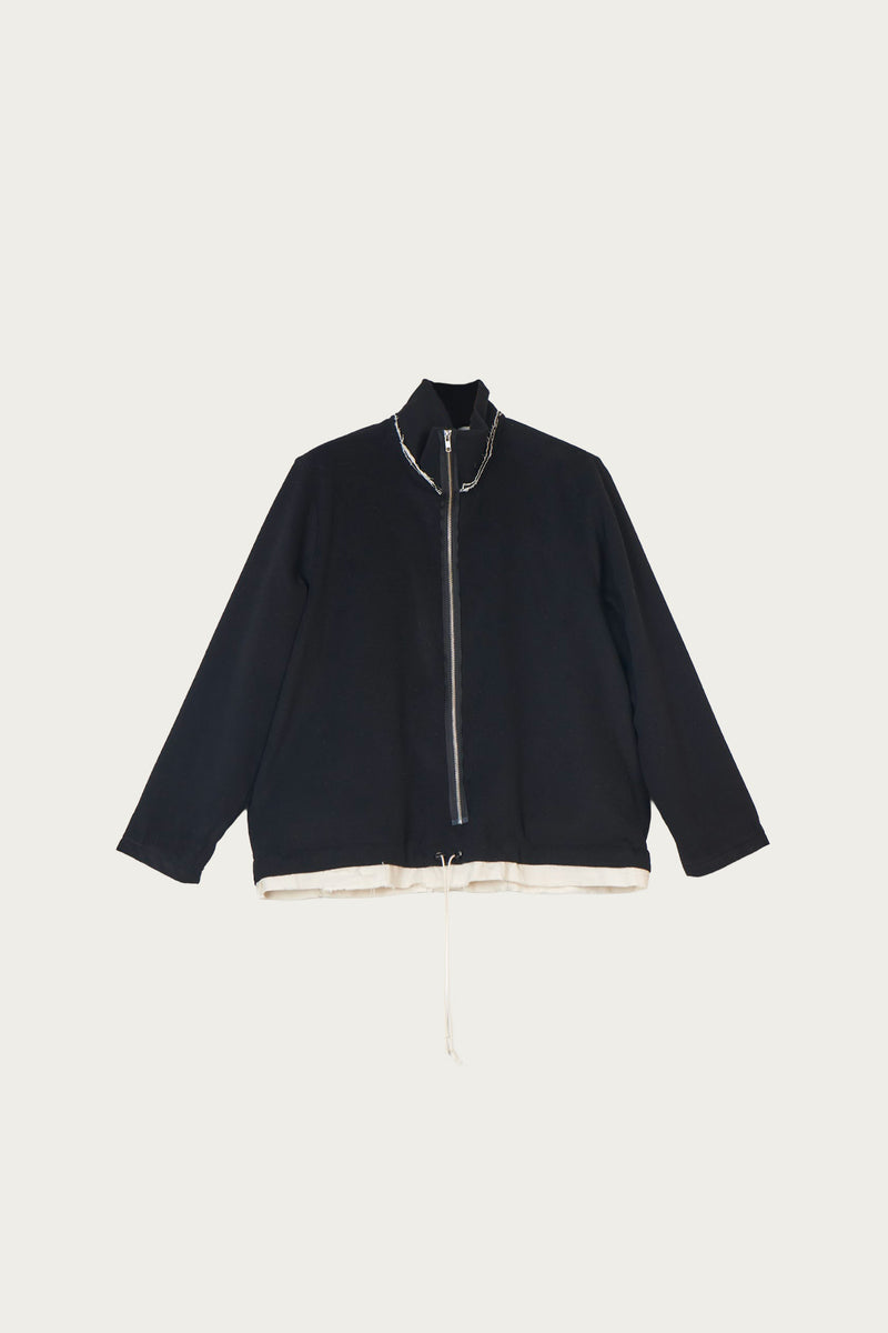 Camiel Fortgens Fleece Anorak | Black Wool Fleece | Canoe Club