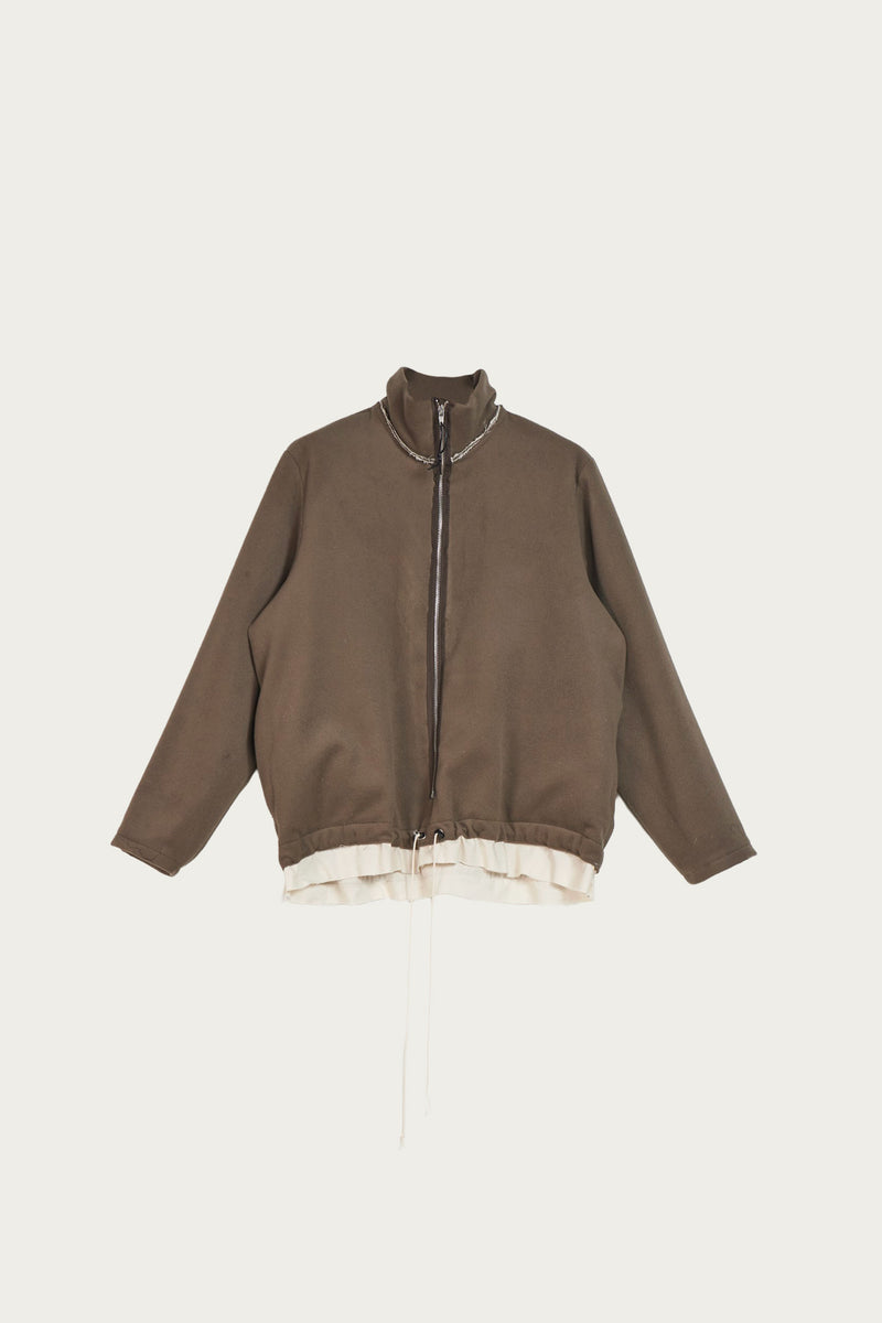Camiel Fortgens Fleece Anorak | Taupe Wool Fleece | Canoe Club