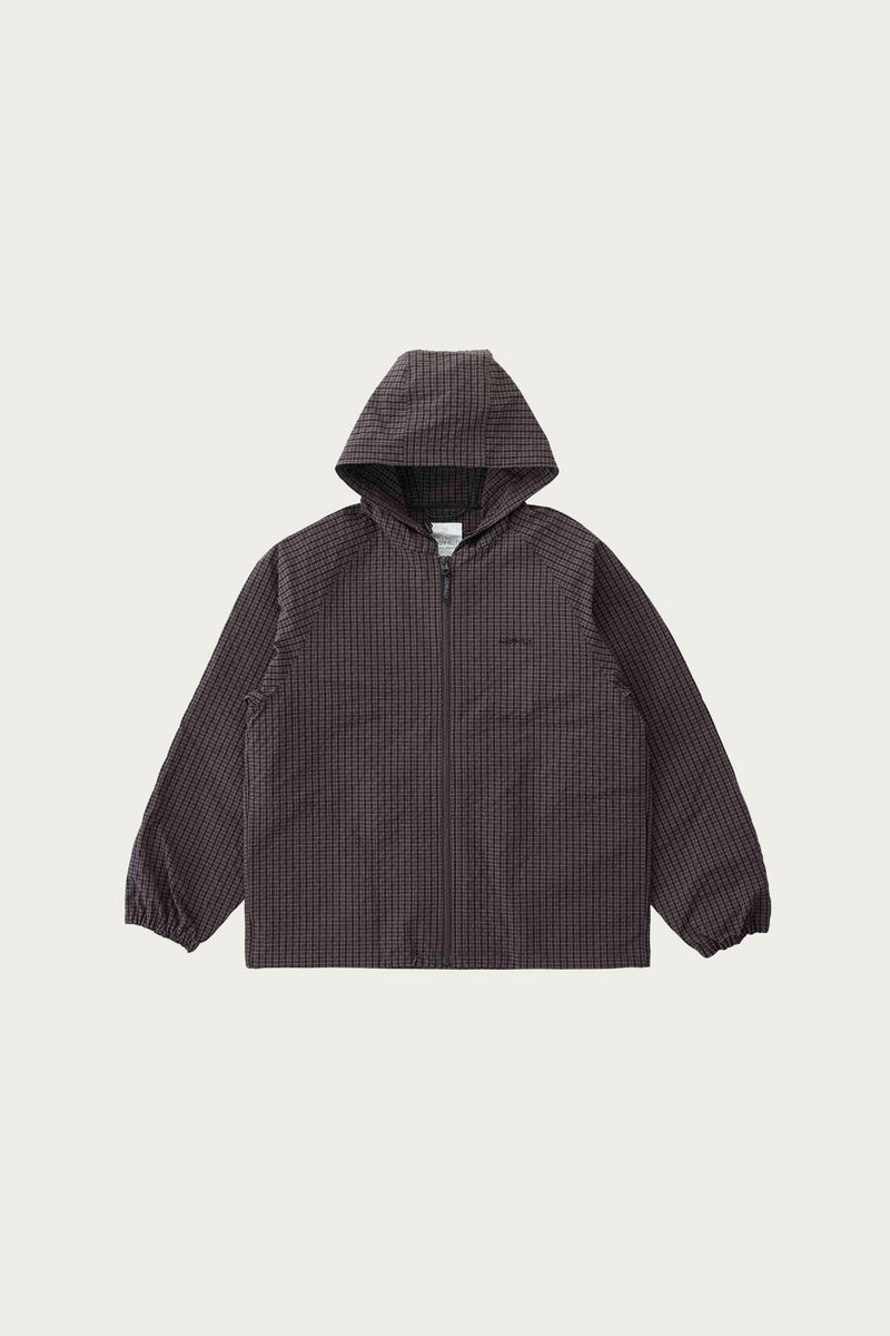 Gramicci Northside Plaid Hooded Jacket | Deep Brown | Canoe Club