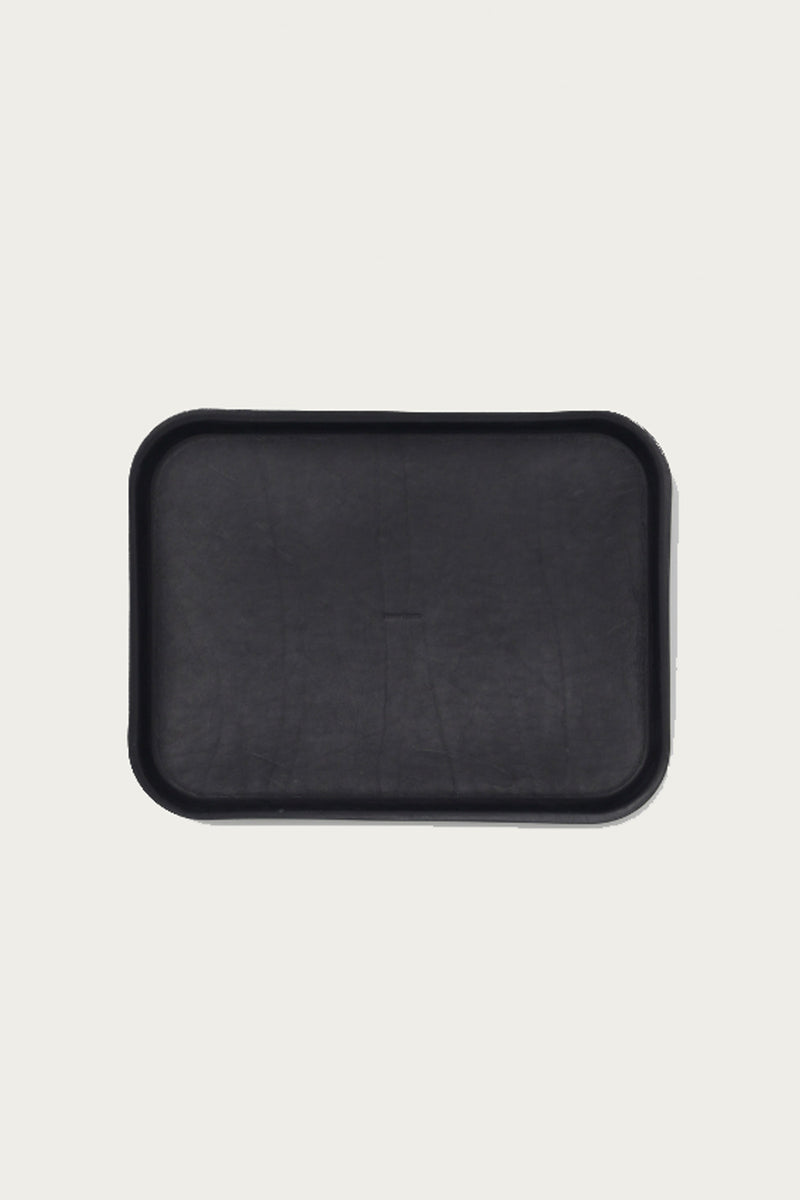 Hender Scheme Large Leather Tray | Black | Canoe Club