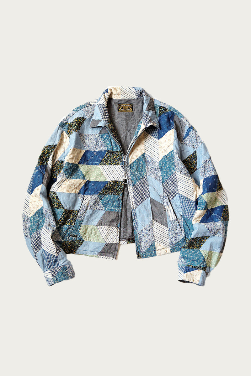 Kapital YABANE Quilt Patchwork Drizzler JKT | Indigo | Canoe Club