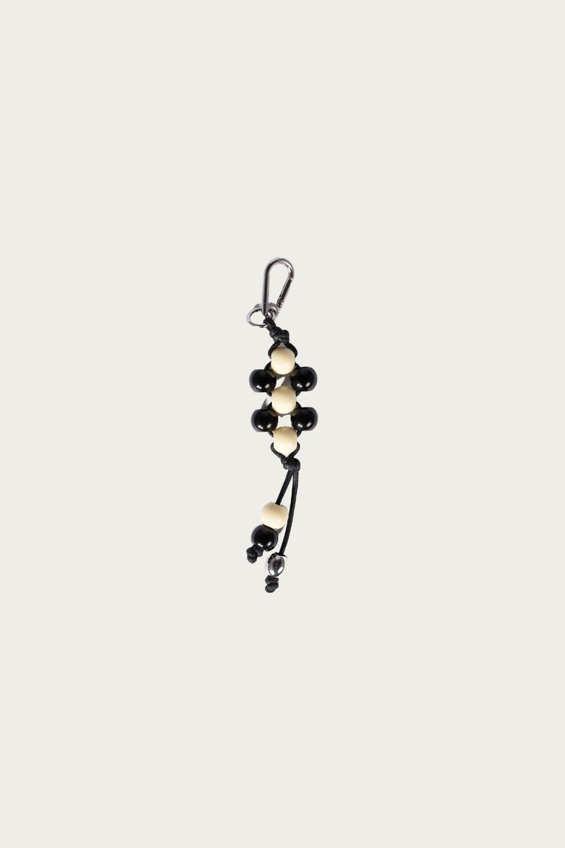 Lemaire Beaded Key Ring | Black/White | Canoe Club
