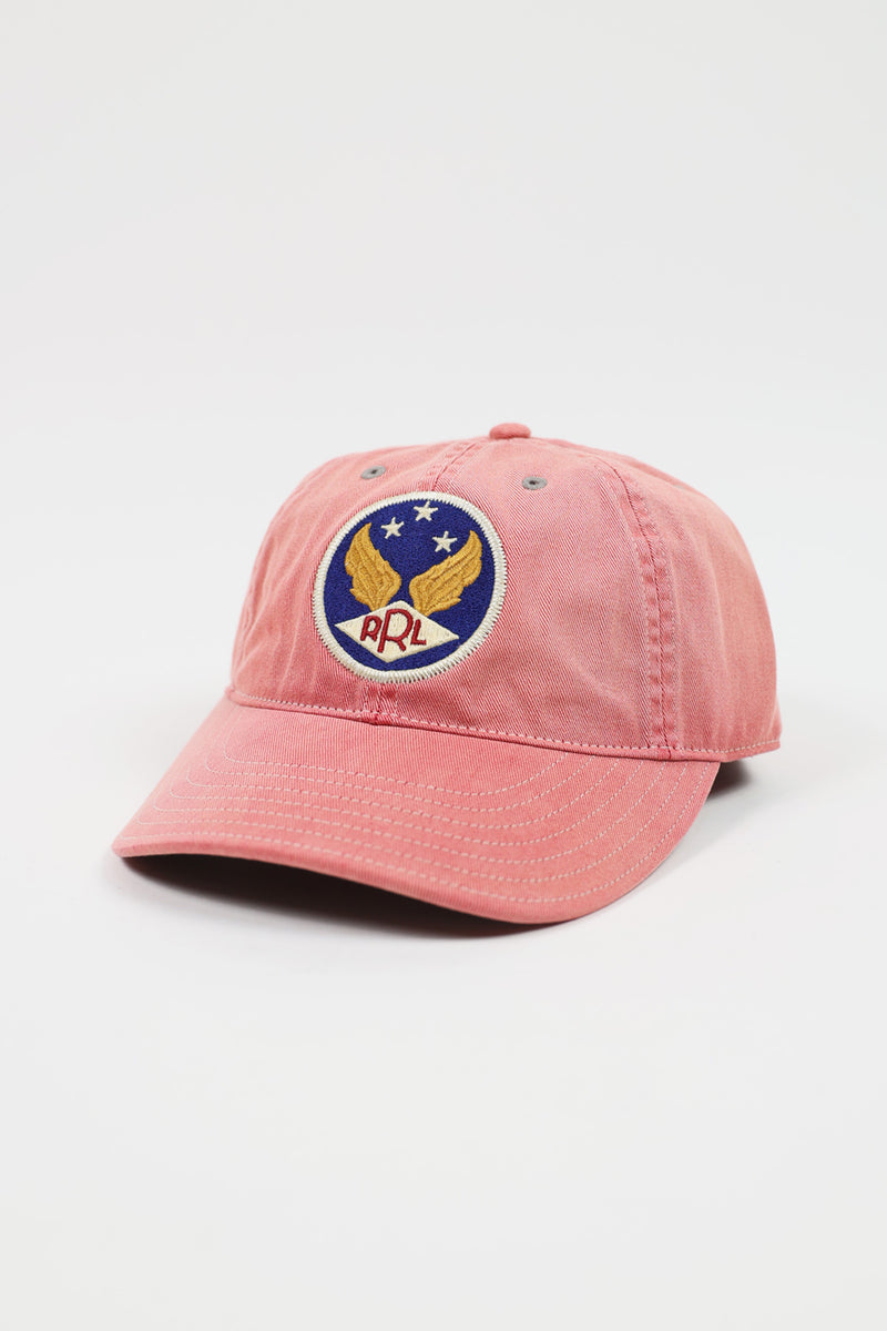 RRL Winged-Logo Ball Cap | Faded Red | Canoe Club