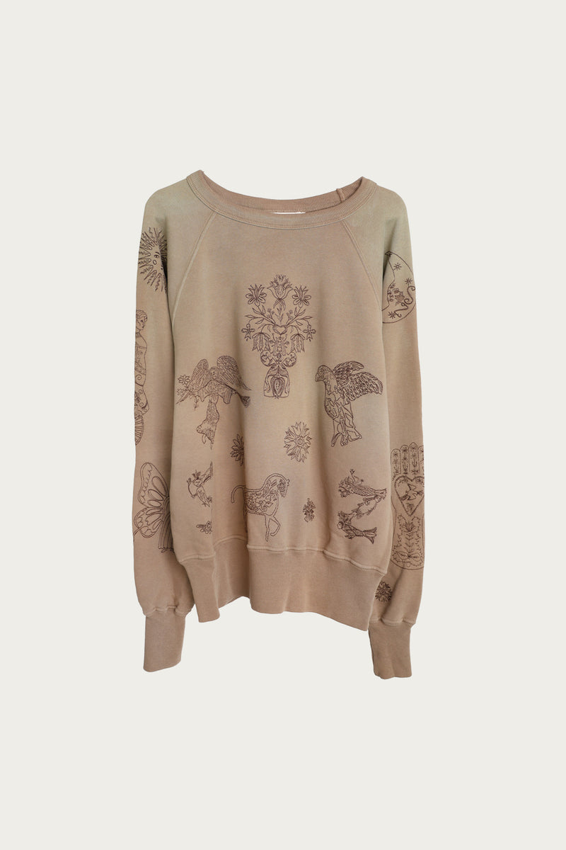 Samuel Zelig Wilson Crewneck | Taupe | Canoe Club