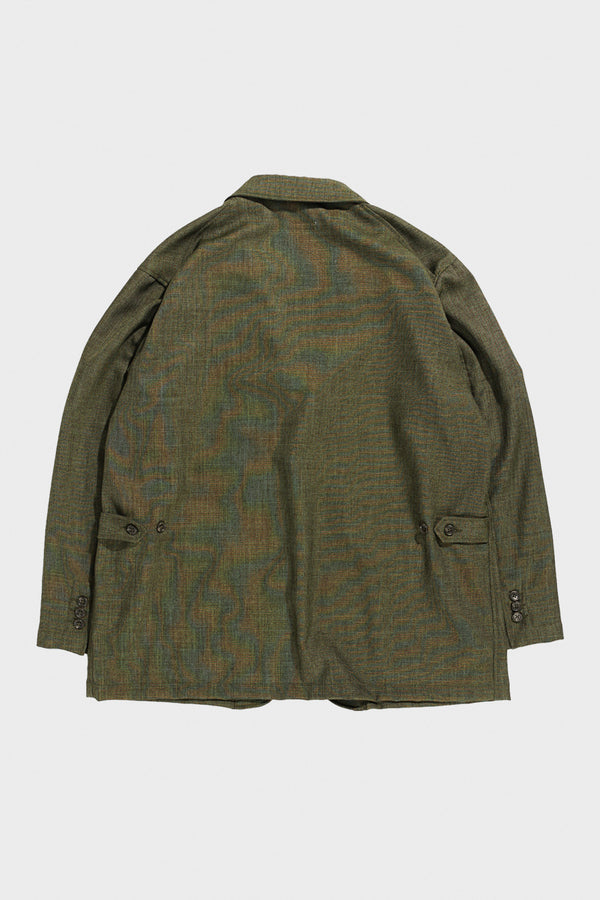 Engineered Garments Loiter Jacket | Olive Polyester Sharkskin | Canoe Club